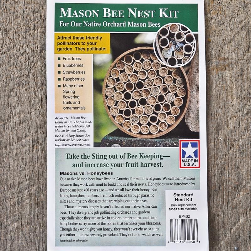 Mason Bee Nest Kit (Standard) – Pinetree Garden Seeds