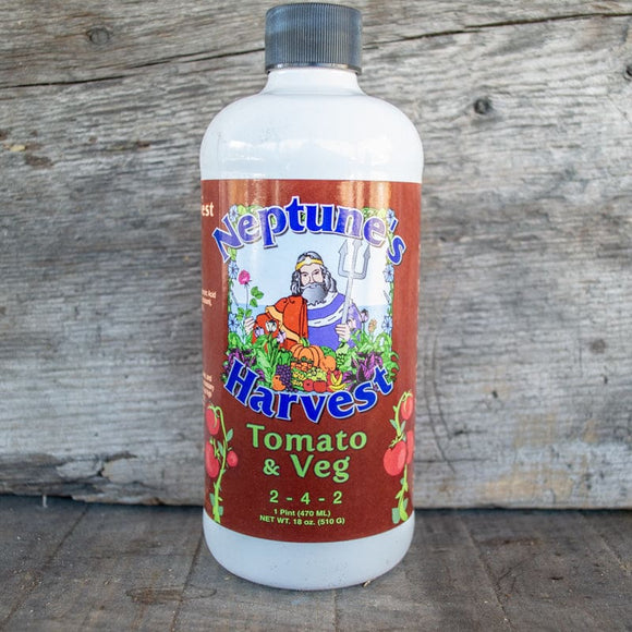 Neptune's Harvest Tomato and Veg 2-4-2 (Pint) – Pinetree Garden Seeds